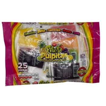 Pavito Fruty Pulpitas 25-Pieces packs - Mi Dulce México Dulcerias ...