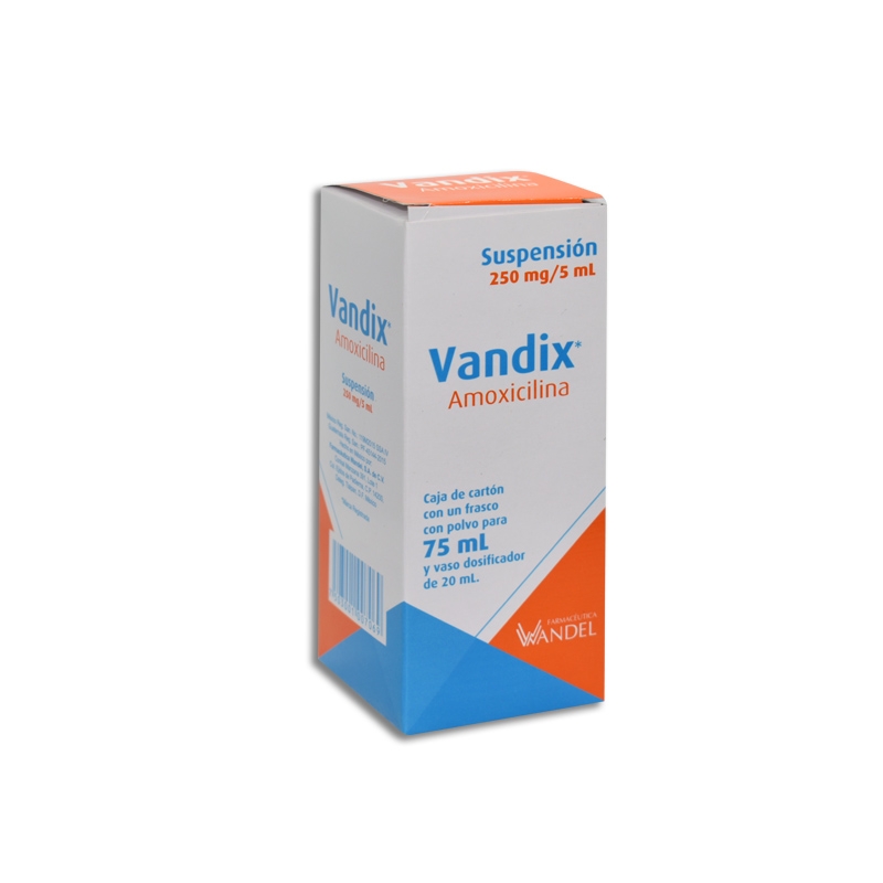 VANDIX (AMOXICILINA) SUSP. 75 ML 250 MG - MEXIPHARMACY - FARMACIA ...