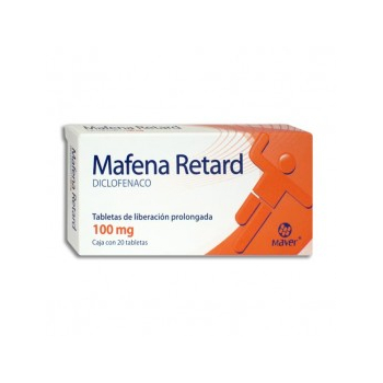 MAFENA RETARD (DICLOFENACO) 100MG 20T - MEXIPHARMACY - FARMACIA ONLINE ...