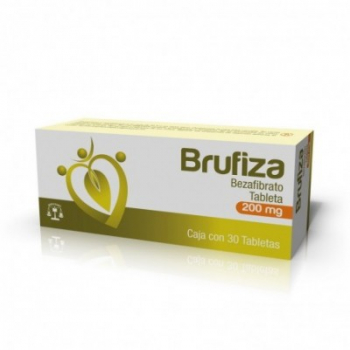BRUFIZA (BEZAFIBRATO) 200MG 30 TABLETAS - MEXIPHARMACY - FARMACIA ...