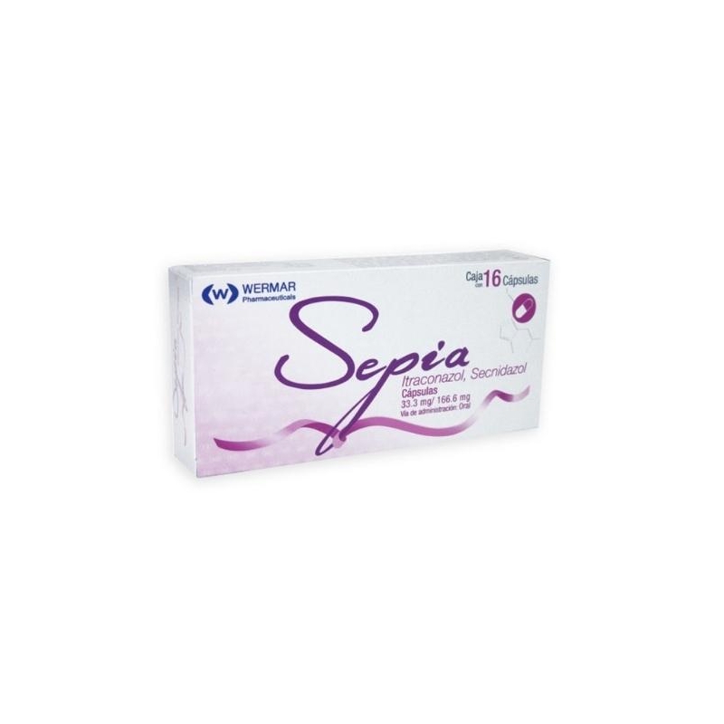 SEPIA (ITRACONAZOL /SECNIDAZOL) 33.3 MG / 166.6 MG C/16 CAPS ...
