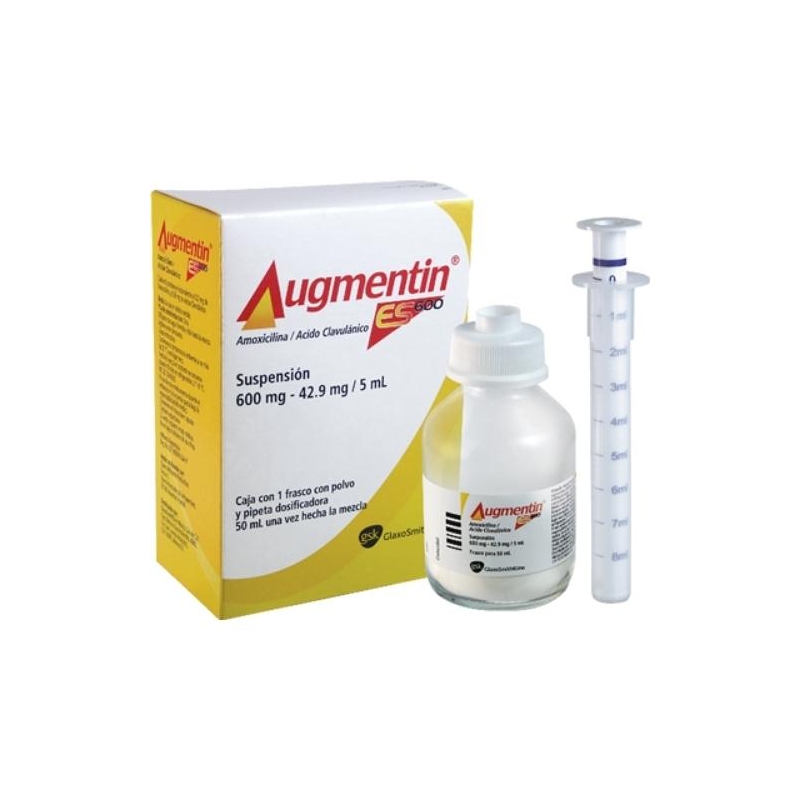 AUGMENTIN ES600 (AMOXICILLIN, CLAVULANIC ACID) 600MG/42.9MG/5ML ...