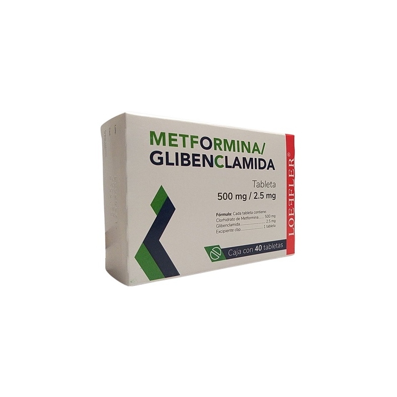METFORMINA/ GLIBENCLAMIDA (METFORMINA/ GLIBENCLAMIDA) 500MG/2.5MG 40 ...