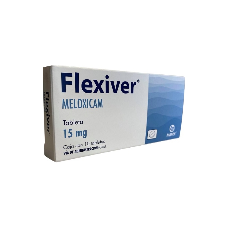FLEXIVER (MELOXICAM) 15 MG 10 TABLETAS - MEXIPHARMACY - FARMACIA ONLINE ...