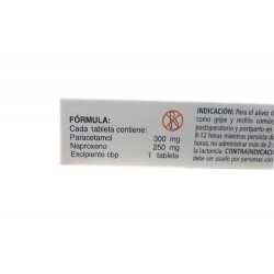 PROXALIN-PLUS (PARACETAMOL-NAPROXENO) 300/250MG 16TAB - MEXIPHARMACY ...