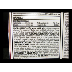 BIO ELECTRO (PARACETAMOL / ACIDO ACETILSALICILICO / CAFEINA) 24 TAB ...