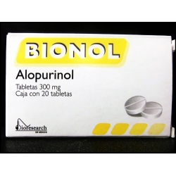 BIONOL (Alopurinol) 300mg con 20tab - MEXIPHARMACY - FARMACIA ONLINE EN ...
